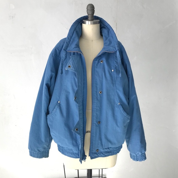westside connection | Jackets & Coats | 98s Blue Winter Jacket Zigzag ...